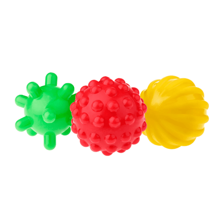 3 Soft Sensory Balls Set A - Barefootkids